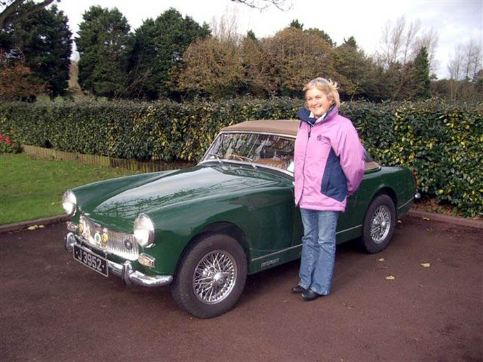 Sandra Buckley & her 1973 Midget | The MG Owners' Club