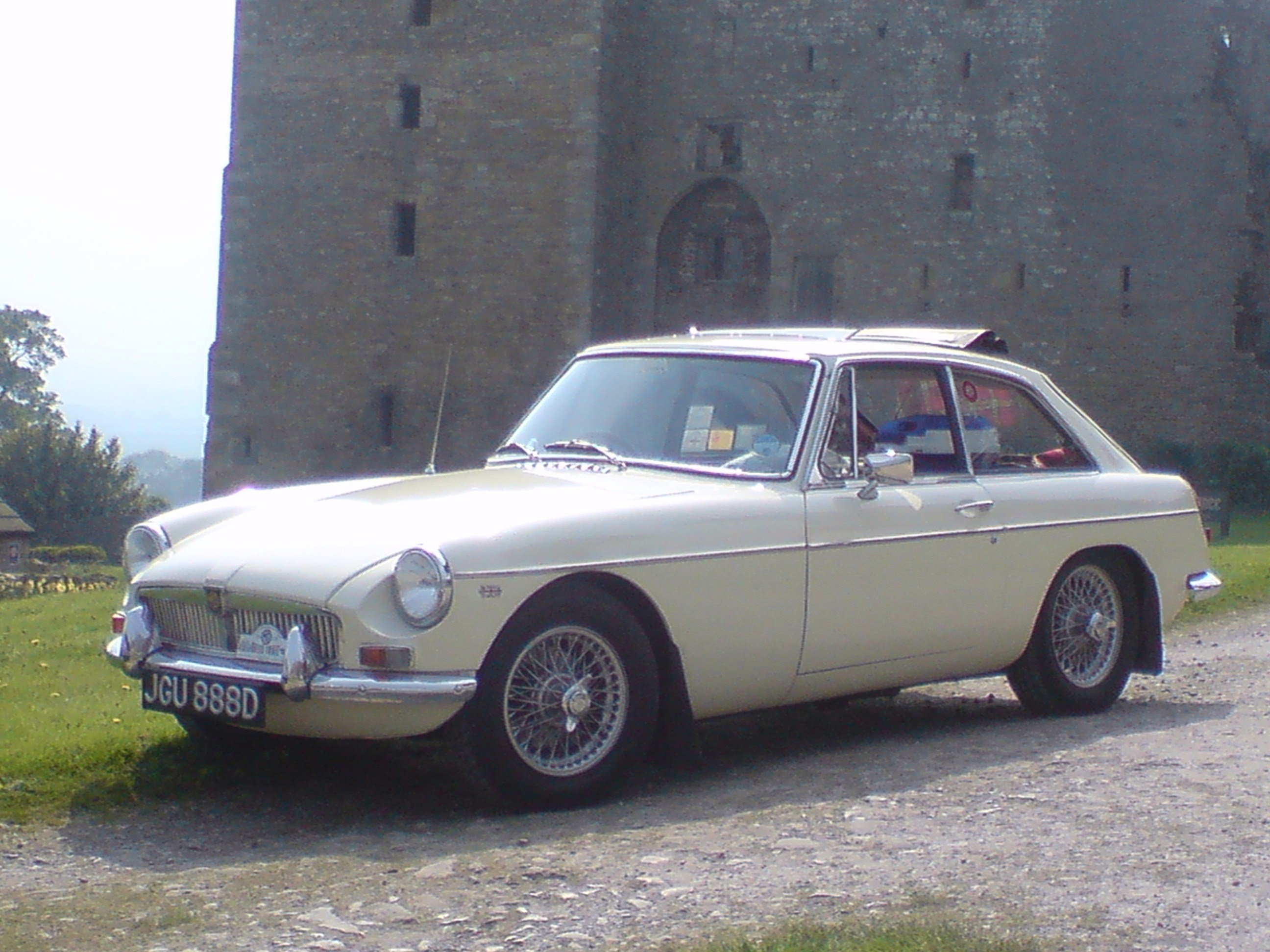 My MGB infront of Castle Bolton. | The MG Owners' Club